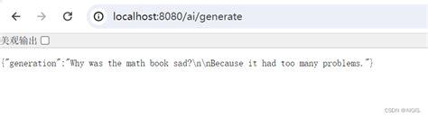 Springai初体验之helloworldspringai 链接超时 Csdn博客 Springai初体验之helloworldspringai 链接超时 Csdn博客