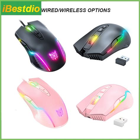 Onikuma Ghz Wireless Rechargeable Gaming Mouse With Usb Receiver Wired Mosue Optional