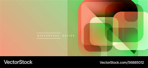 Abstract Geometric Pattern Overlapping Squares Vector Image