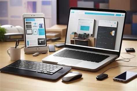 Premium Ai Image Create Animated Electronic Device Mockups For