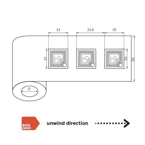 Nxp Icode® 3 Coated Paper Nfc Label 15×15mm Rfid Label