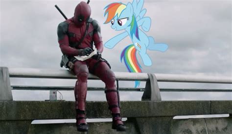 Deadpool And Rainbow Dash Rainbow Dash Deadpool Funny 