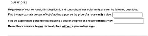Solved QUESTION Regardless Of Your Conclusion In Chegg