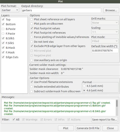Osh Park Docs ~ Kicad 6x 5x ~ Generating Gerbers
