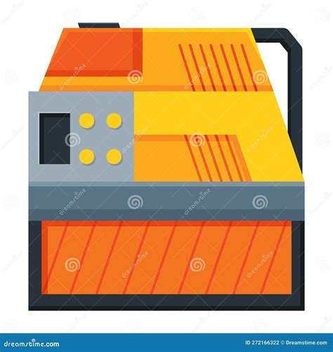 Portable Electric Power Generator Icon Gasoline Generator Emergency Equipment Stock Vector