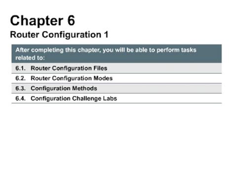 Ppt Will Learn To Use Router Modes And Configuration Methods To Update A Routers