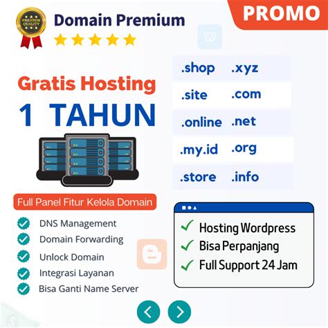 Jual Domain Premium Murah Gratis Buat Website And Email Bisnis Free Hosting Shopee Indonesia