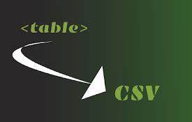 Table To CSV