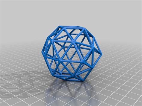 Free 3d File Wireframe Rhombic Triacontahedron 🎨 ・model To Download And