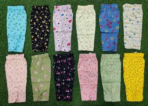 Yellow Girls Printed Lycra Cotton Pajama Size Medium At ₹ 140 Piece