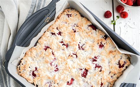 Raspberry Coconut Squares Recipe Baking For Friends Raspberry Coconut Squares Recipe Baking For Friends