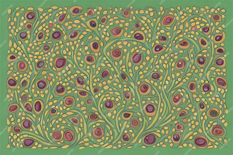 Premium Ai Image Asymmetrical Pattern Of Painted Flowers Explosion