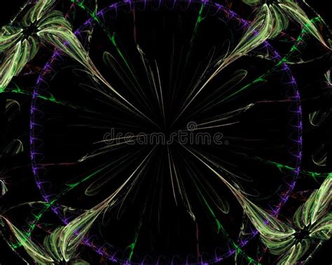 Abstract Digital Fractal Modern Decoration Dynamic Beautiful Element