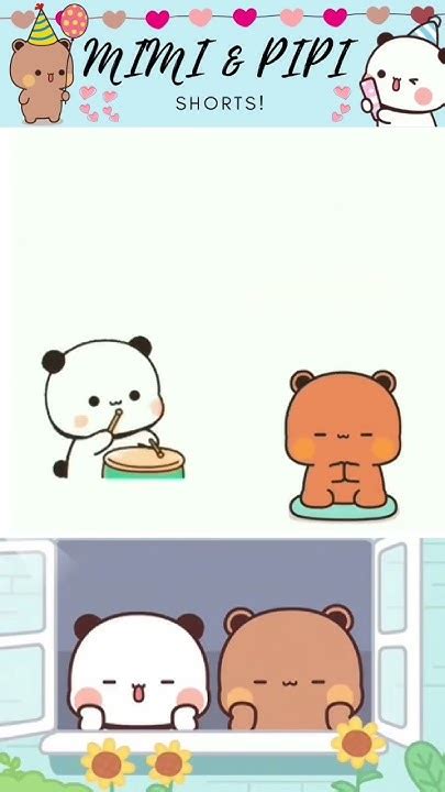Love And Cute Panda Mimi And Pipi ️ Fyp Funny Relationship Cute Pipi