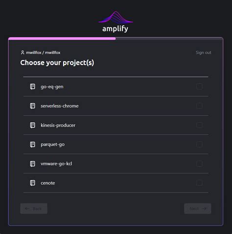 Quickstart Amplify Security