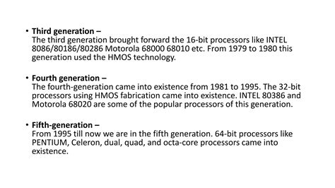 Evolution Of Microprocessors Pptx