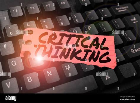 Text Sign Showing Critical Thinking Business Approach Sequence Of Stages Of A Project Requiring