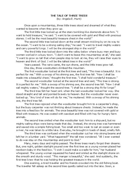 Story The Tale Of Three Trees Pdf