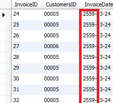 Mysql C My Datagridview Column Show Wrong Year Stack Overflow