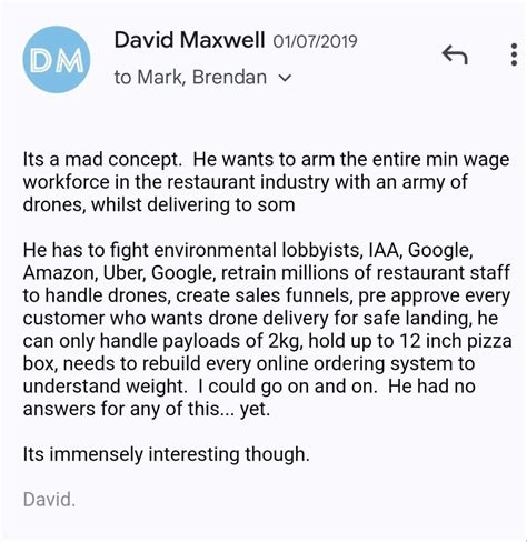 Andrew Patton On Linkedin Dronedelivery Qsr Uas Drones Aerospace Foodandbeverage