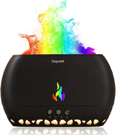 Posviu Flame Diffuser With 7 Rgb Colors Remote Control