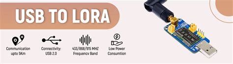 Usb To Lora Dongle Portable Usb Dongle For Lora Technology Sx1268 Module Oz Robotics