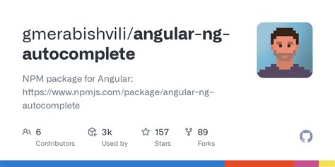Github Gmerabishviliangular Ng Autocomplete Npm Package For Angular