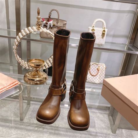 Ботинки Miu Miu Арабески морей купить с доставкой по выгодным ценам