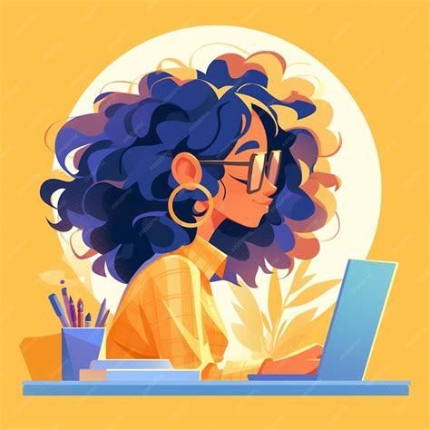 Mixed Race Girl In Her 20s Attending A Coding Bootcamp Premium Ai