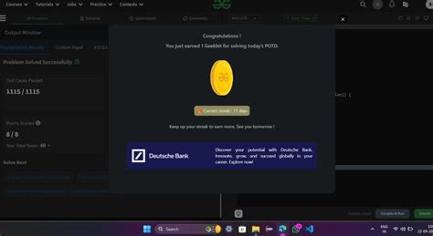 Codingchallenge Geekstreak2024 Deutschebank Potd Day11