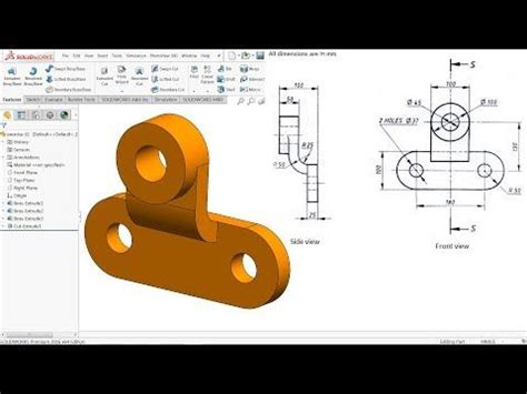 SolidWorks Tutorial For Beginners Exercise YouTube Solidworks Tutorial Workout For