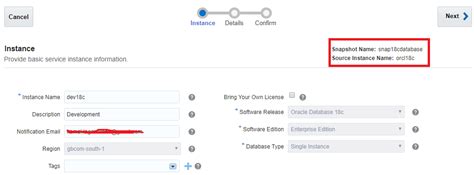 Oracle 18c Cloud Database Cloning By Instance Snapshots Oracledbwr