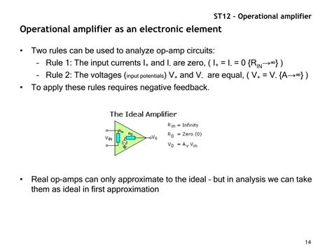 PPT Operational Amplifier PowerPoint Presentation Free Download ID