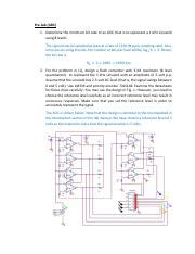 ADC DAC Prelab Sol Pdf Pre Lab ADC 1 Determine The Minimum Bit Rate Of An ADC That Is To
