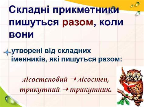 Написання складних прикметників разом і через дефіс L O G O