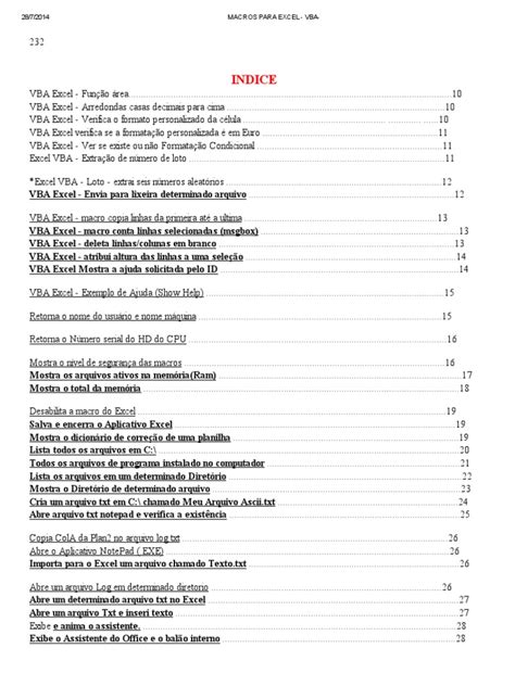 Apostila De Formulas Funções E Macros Pdf Download Grátis Pdf Macro Ciência Da Computação