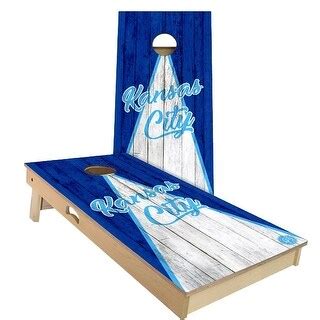 Kansas City Triangle Baseball Outdoor Cornhole Board Set Bed Bath