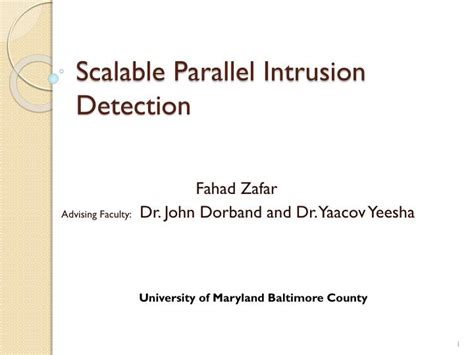 ppt scalable parallel intrusion detection powerpoint presentation