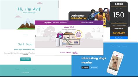Website Landing Page Berbasis HTML CSS BOOTSTRAP JAVASCRIPT