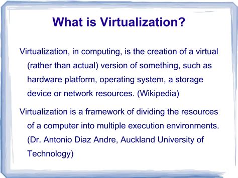 Introduction To Virtualization Odp Computing Technology And Computing