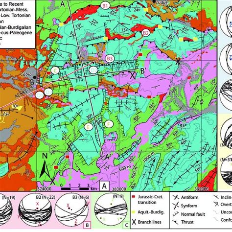 Seismic Interpretation Of A Wsw Ene Oriented Seismic Line C C And A