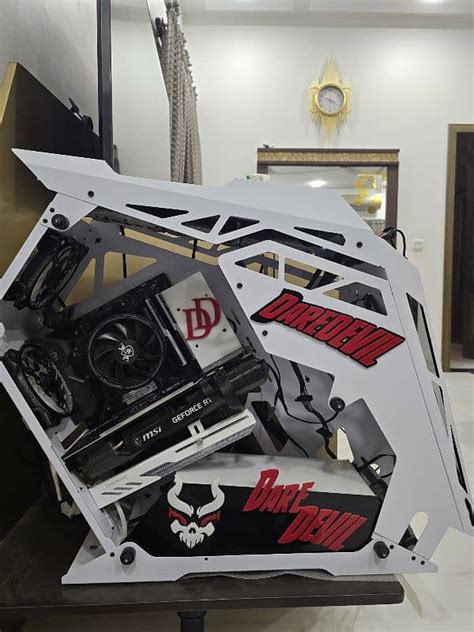 Transformer Pc Case With 10 Diamond Cut Fans 1 Rgb Strip Gaming Pcs