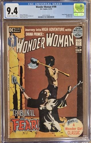 Wonder Woman 199 Cgc 94 Classic Jeffrey Jones Bondage Cover Dc 1972