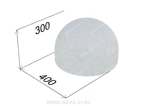 Купить полусферы бетонные 400Х300 в Москве, полусферы бетонные ...