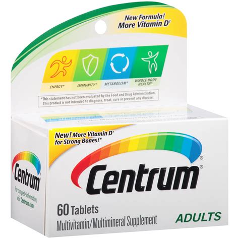Centrum Adult Under 50 Multivitamin And Mineral Tablets Shop Multivitamins At H E B