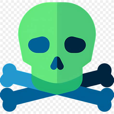 Poison Symbol Green Skull And Crossbones Symbol Png 2048x2048px