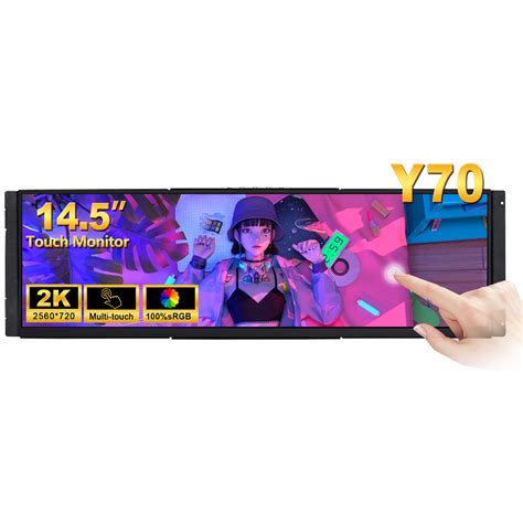 Портативный сенсорный монитор 14,5 дюйма 2560*720 | AliExpress