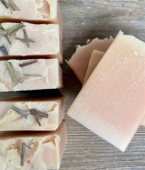 Lemongrass Goat Milk And Cream Soap Thistle And Olive