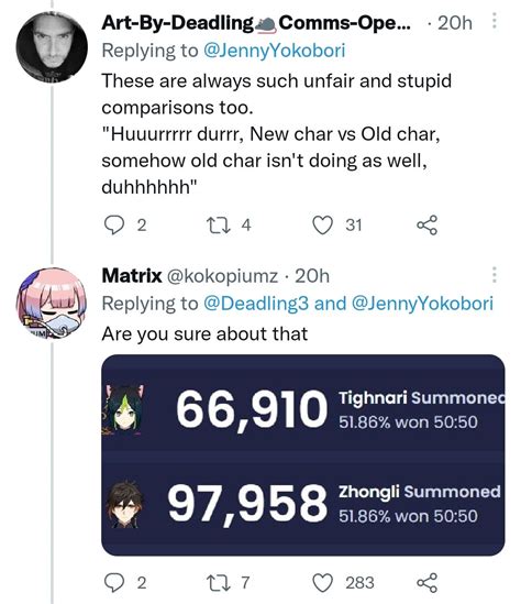 This Twitter Thread Rgenshinimpact