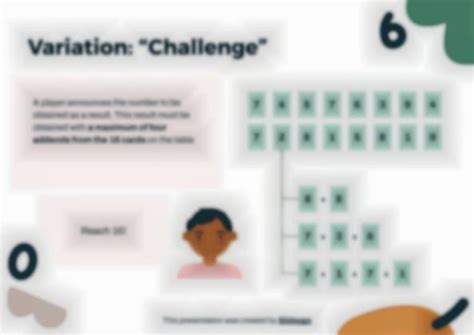 Card Game To Improve Mental Arithmetic Skills Presentation